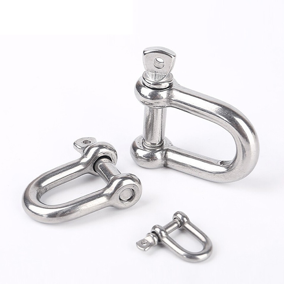 Shackles M4-M32 304 Stainless Steel D-Shackle & Bow Type Shackle ...