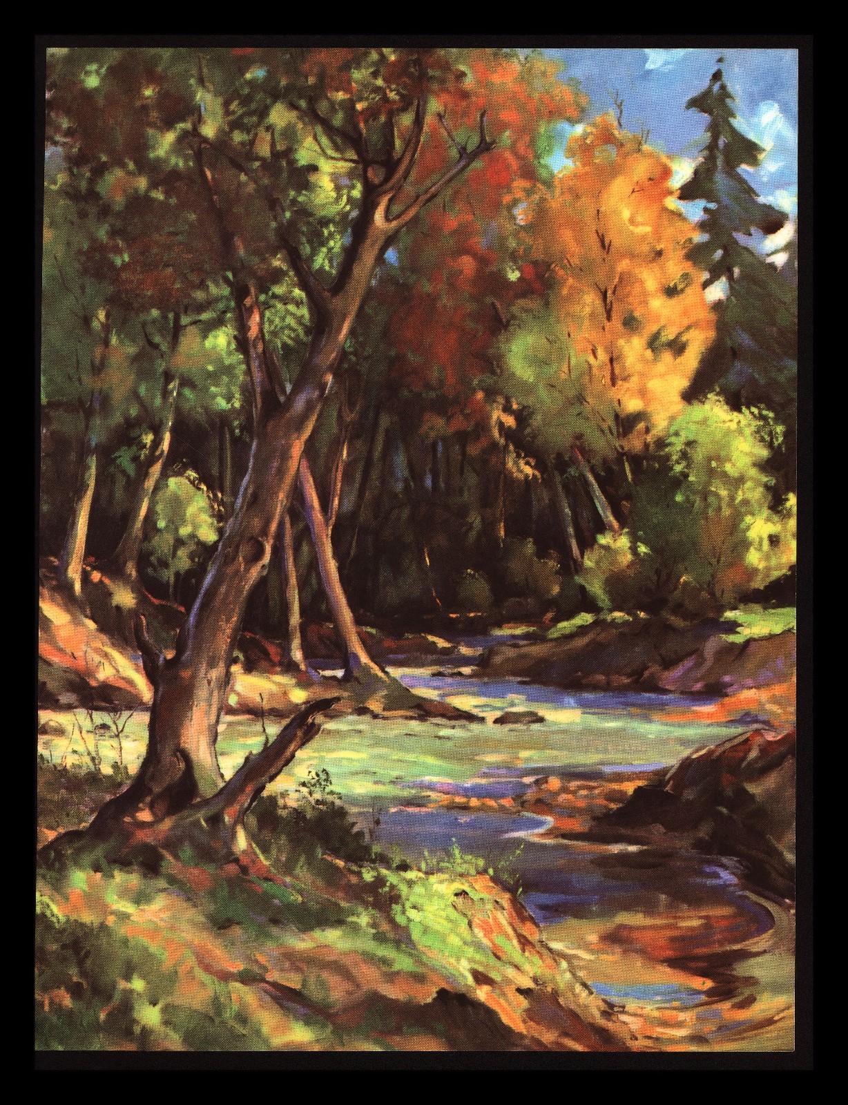 "Dreamy Creek" Waldez, New Mexico Stream Art Print-1954 By William ...