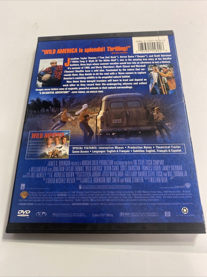 Wild America (DVD, 1997) Authentic Original DVD Release 85391558026 | eBay