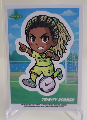 2025 PARKSIDE NWSL VOL 1 TRINITY RODMAN CHIBI STICKER WASHINGTON SPIRIT ...