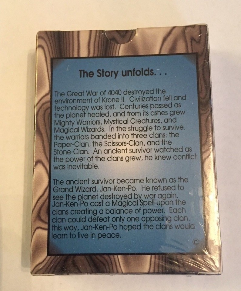 Jan-Ken-Po Box (factory sealed) card game unopened (Playtime) | eBay