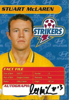 Stuart McLaren hand signed postcard ex Brisbane Strikers | eBay Australia