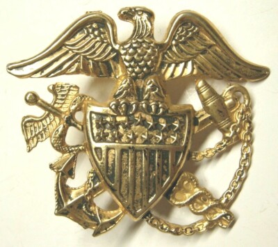 WW2 Large Gilt Public Health Hat Badge - Double Screw Back - USPHS | eBay