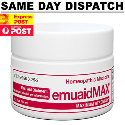 EMUAID MAX First Aid Anti-Fungal Natural Ointment 0.5oz/14mL FREE ...