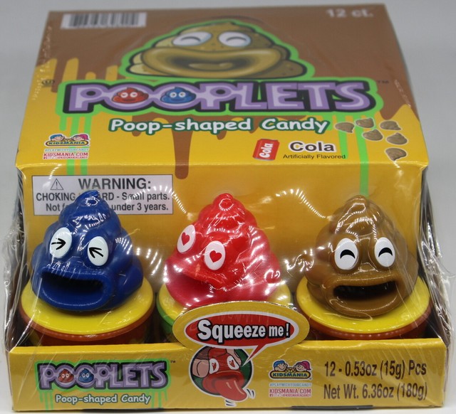 Pooplets Poop-shaped Candy by Kidsmania Cola 12 Count for sale online ...