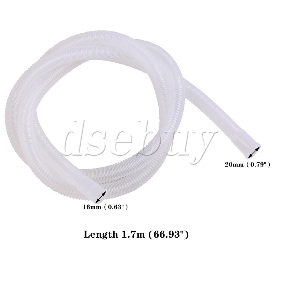 Plastic Hose Tube for Urinal Pee Bottle 66.93" Length x 0.63" 0.79 ...