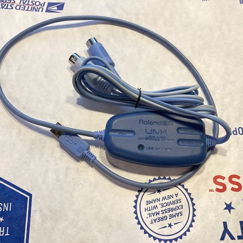 ROLAND UM-1 USB-MIDI Cable USB MIDI Interface Free Shipping World Ed ...