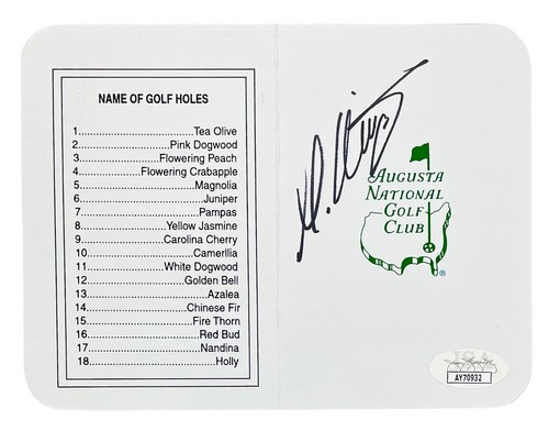 MARTIN KAYMER Autograph Signed AUGUSTA NATIONAL SCORECARD PGA TOUR JSA ...