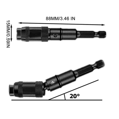 Carbon Steel Impact Magnetic Pivoting Bit Tip Holder Bit Swivel Screw ...