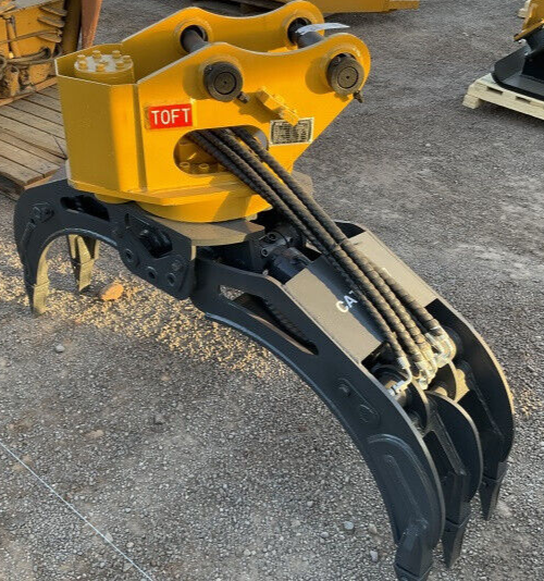 Swivel Head Rotating Log Grapple Bucket Attachment CAT Caterpillar 305 ...