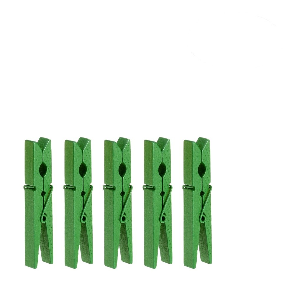 25pcs 2.9 Inch Wooden Clothespins Clothes Pegs (Green) clothes pegs | eBay