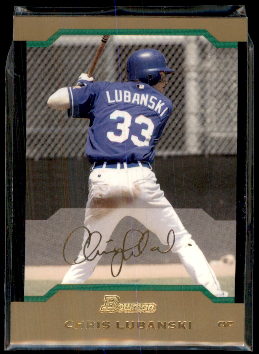2004 BOWMAN AUTOGRAPHS CHRIS LUBANSKI AUTO KANSAS CITY ROYALS #164 | eBay