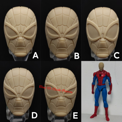 1/12 Spider-Man Peter Parker Mask Head Sculpt For 6''Male ML MAF Figure ...