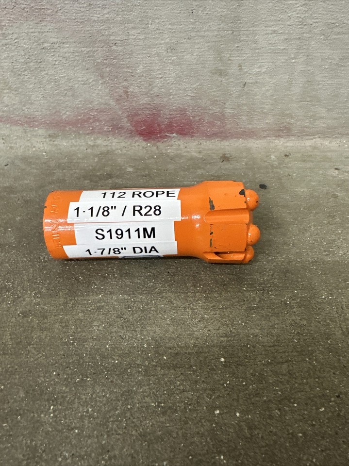Brunner & Lay Mining Rock Drill Bit 1-7/8” S1911M 112 ROPE / 1-1/8 ...