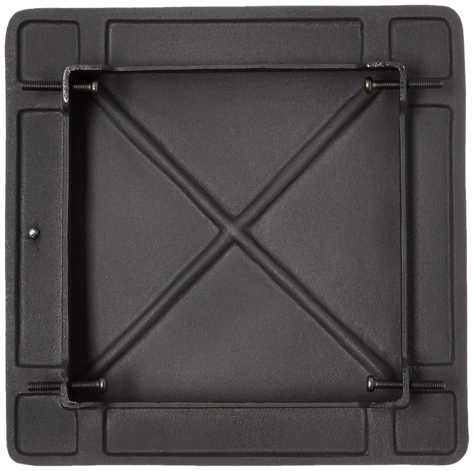 8x8 Inch Black Cast Iron Hinged Clean Out Door with Bolt Closure System ...