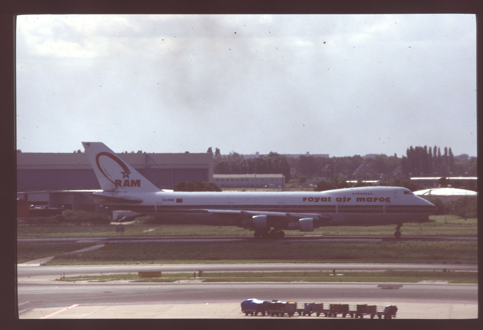 Orig 35mm airline slide Royal Air Maroc 747-200 CN-RME Buy 4+ save 20% ...