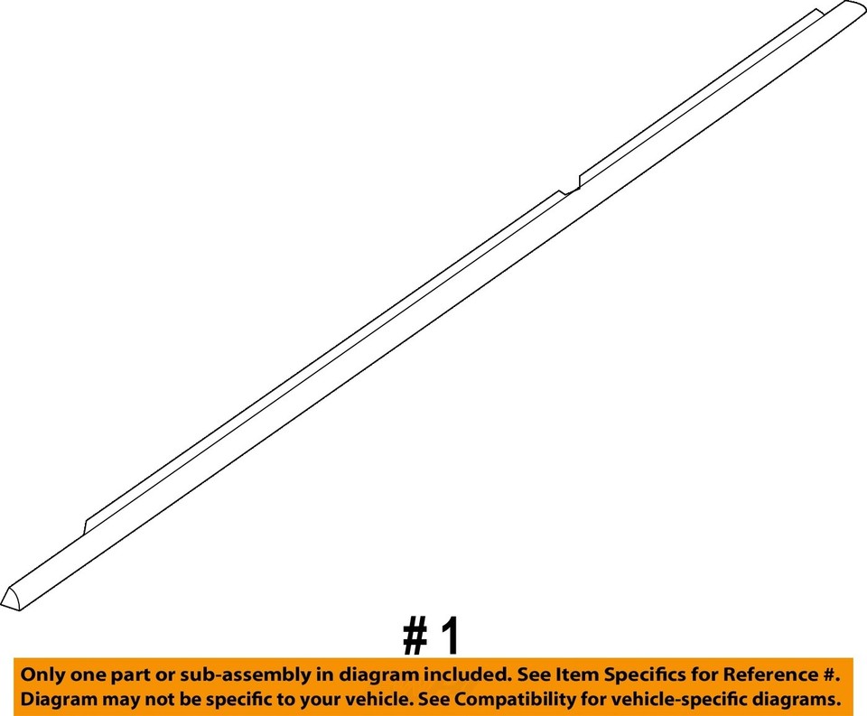 BMW OEM 14-18 X5 Rear Door Exterior Trim-Belt Molding 51227289644 | eBay