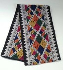 VINTAGE LAOTIAN TEXTILE SILK WEAVING ARTISTIC FRAGMENT LAOS COLORFUL ...