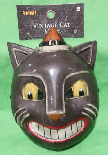 Spirit Halloween Vintage CAT Mask BRAND NEW Retro Classic Black Cat | eBay