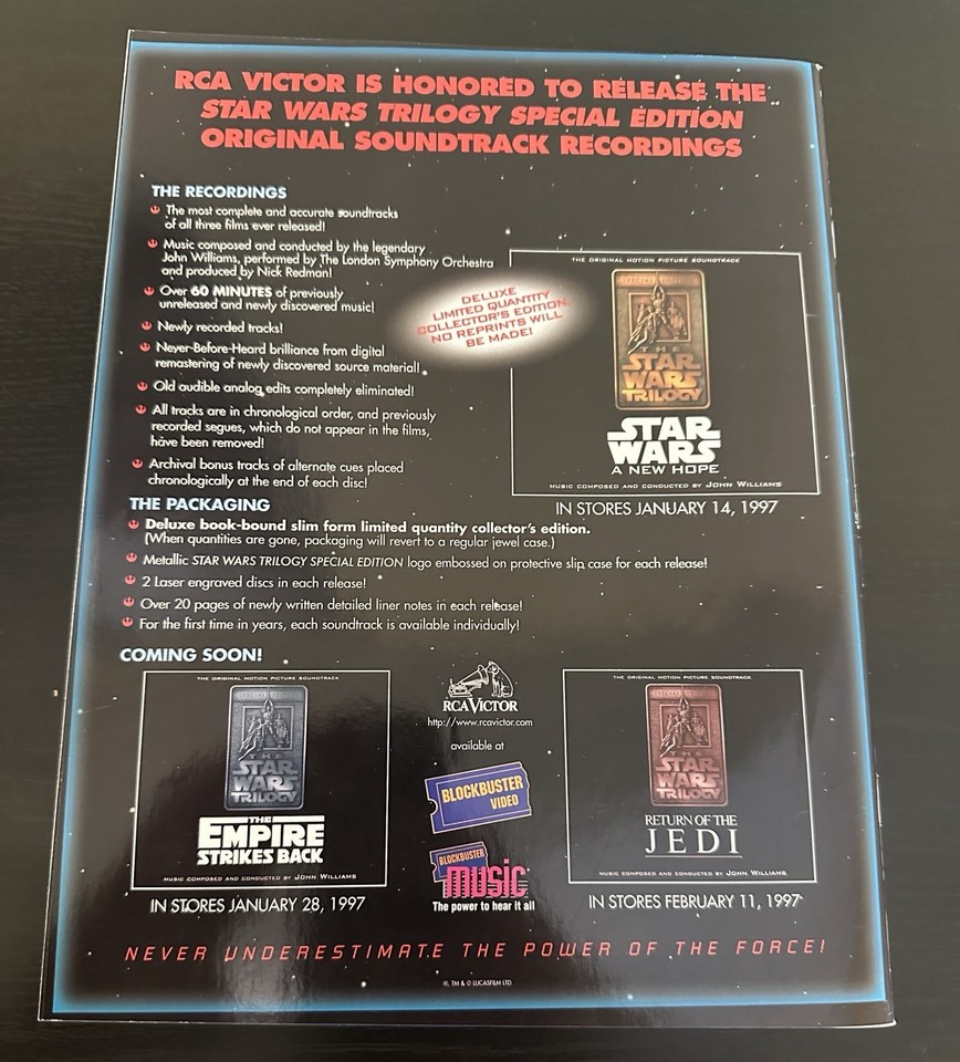 STAR WARS INSIDER Magazine #32, 1996, SPECIAL EDITION THE STAR WARS ...