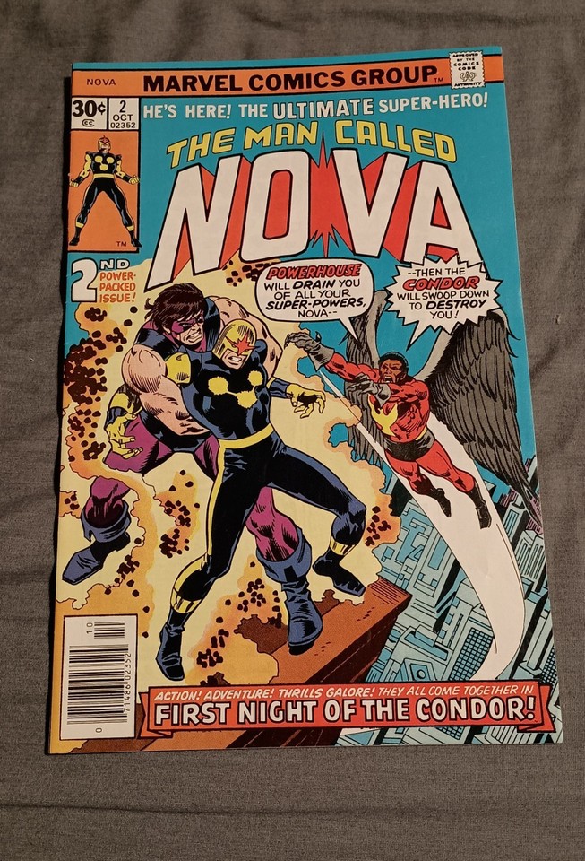 The man called nova # 2 Rare Double Cover From 1976. 1st App Powerhouse ...