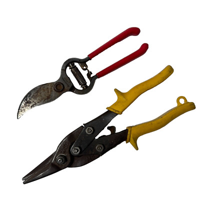 Straight Cutting Tin Snips Shears Yellow Grip & Irwin Wise–Grip ...