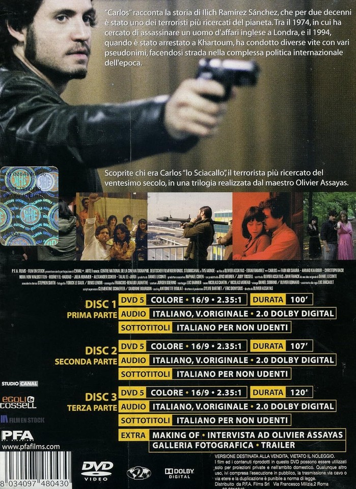 Carlos (DVD) Edgar Ramirez Alejandro Arroyo Alexander Scheer (UK IMPORT ...