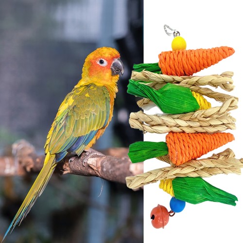 Bird Chew Toy Hook Design Grind Claws Corn Shape Bird Parrot Playing ...