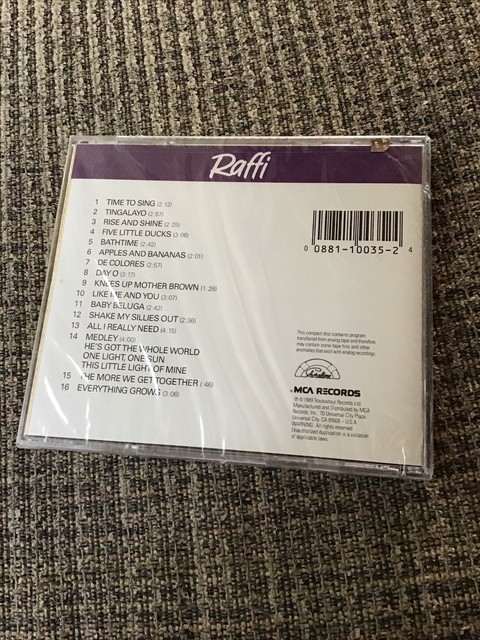 Raffi in Concert with the Rise & Shine Band by Raffi (CD, Oct-1990, MCA ...