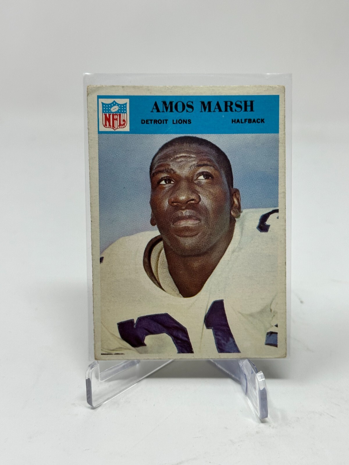 1966 Philadelphia Football Amos Marsh Card #71 | eBay