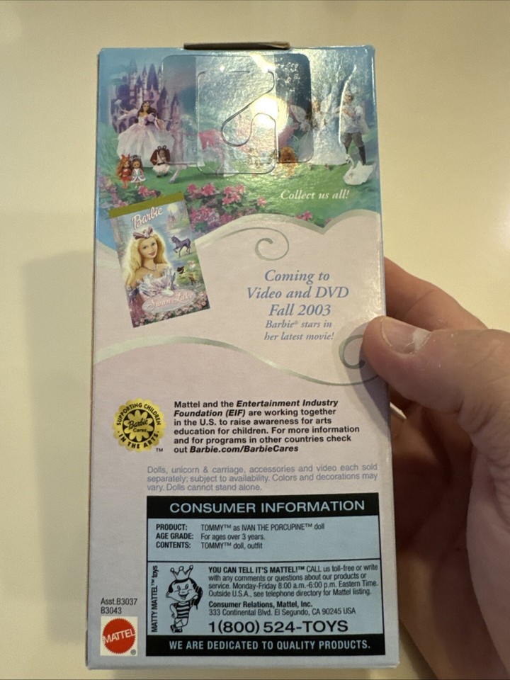 Kelly Club Swan Lake Tommy as Ivan the Porcupine Doll Barbie 2003 B2840 ...