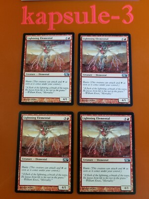 4x Lightning Elemental | M10 Magic 2010 | MTG Magic Cards | eBay