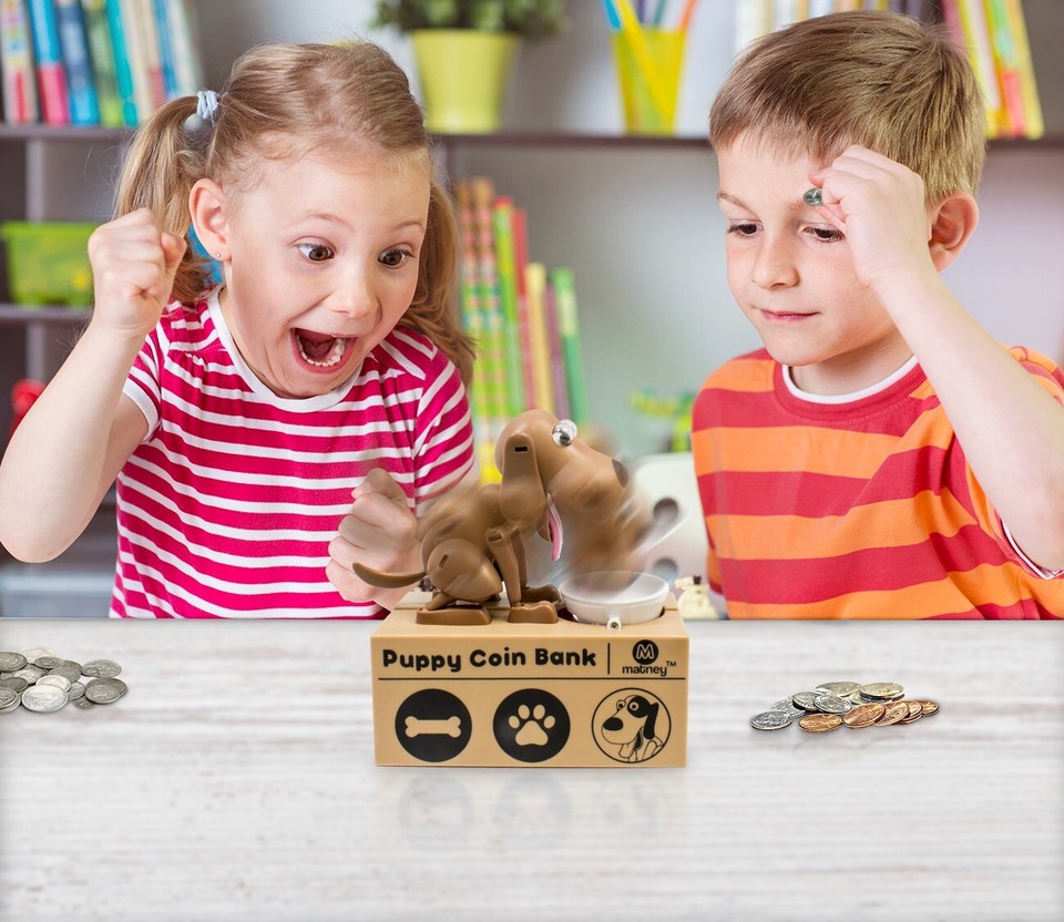 Sorbus Dog Piggy Bank Robotic Coin Toy Money Box | eBay