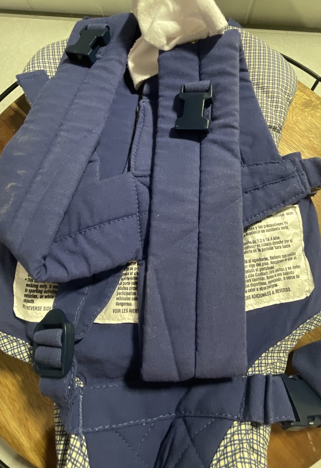 Evenflo Snugli Comfort Soft Baby Carrier Navy Blue & mesh 7-23 lbs ...