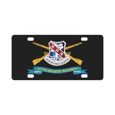 License Plate - Army - 327th Infantry Regiment - DUI w Br - Ribbon X ...