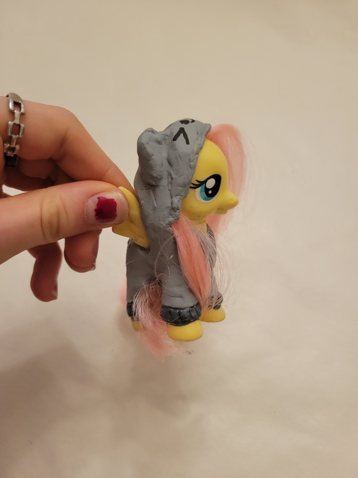 CUSTOM My Little Pony Fluttershy Pusheen Droopy Eyes G4 Early Ooak ...