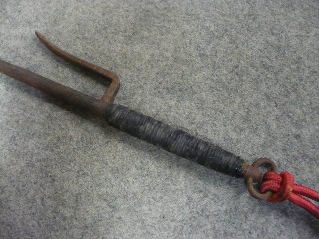 Japan Antique Sai Jitte Kabutowari katana sword yoroi koshirae Samurai ...