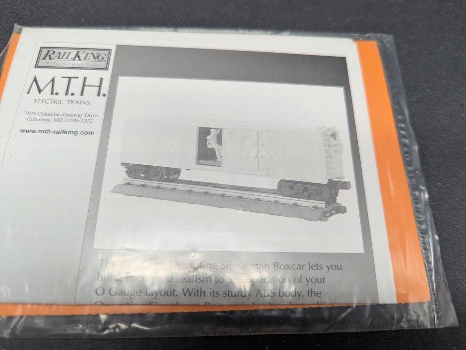 MTH Rail King O Scale, USPS Operating Box Car with Signal Man | eBay