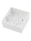 86mm x 86mm x 33mm White PVC Single Gang Mount Back Box for Wall Socket ...