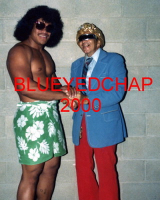 ISLANDER TAMA & THE GRAND WIZARD WRESTLER 8 X 10 WRESTLING PHOTO WWF ...