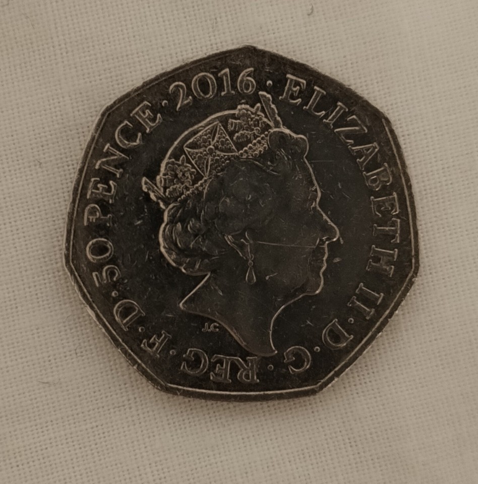 Fifty Pence UK Coin 2016, Hunt 50p Beatrix Potter 150th Anniversary ...