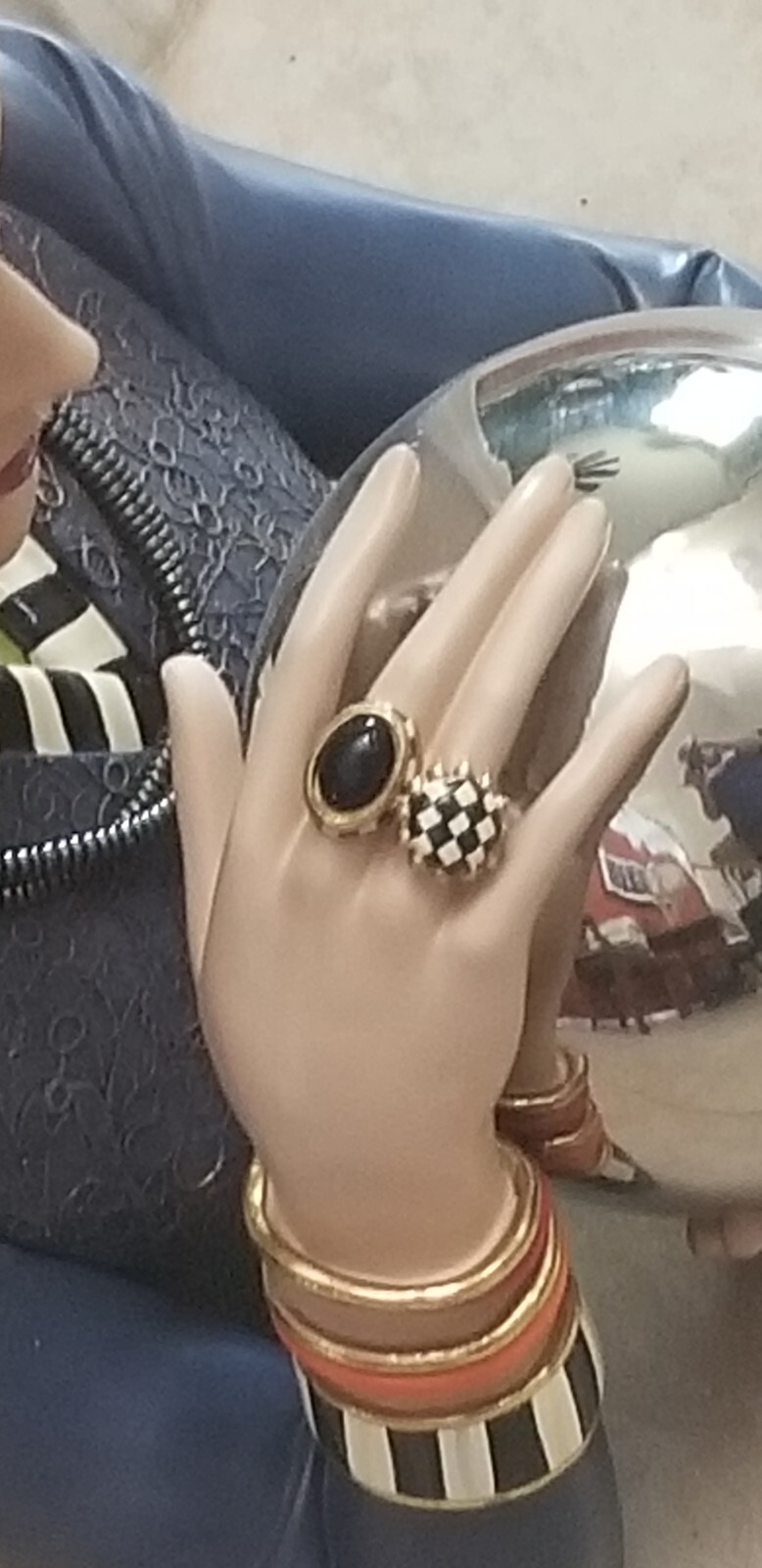 RARE MACKENZIE CHILDS FORTUNE TELLER HALLOWEEN FALL COURTLY CHECK ...