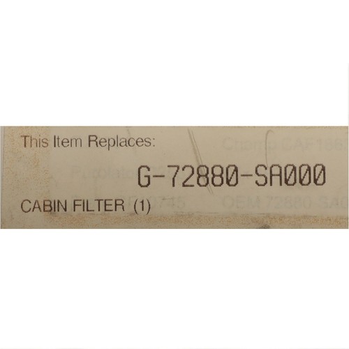 Subaru 72880SA000 Genuine OEM Cabin Air Filter for sale online | eBay