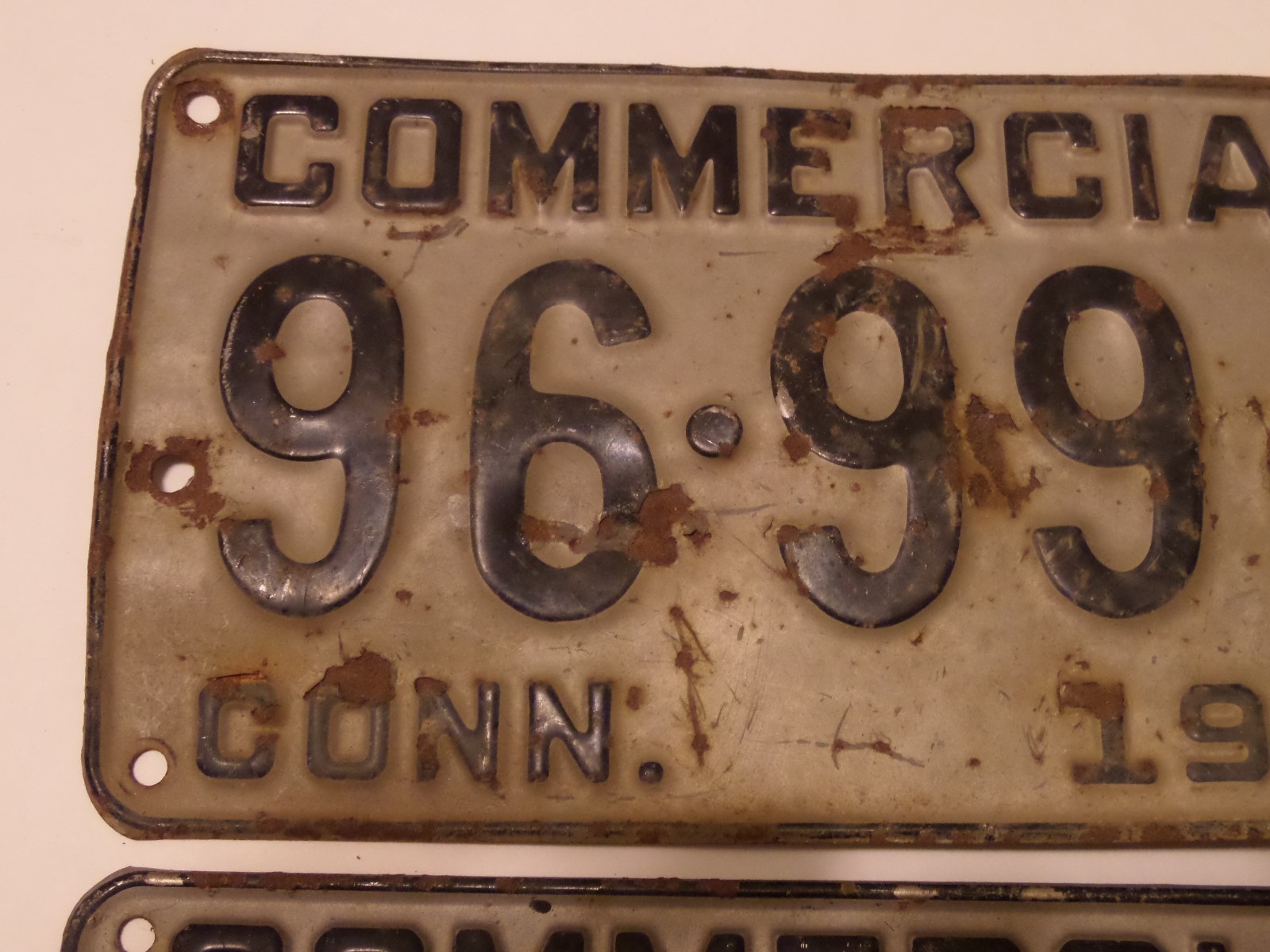 1951 CONNECTICUT COMMERCIAL LICENSE PLATES PAIR 96-994 1955 TAGS | eBay