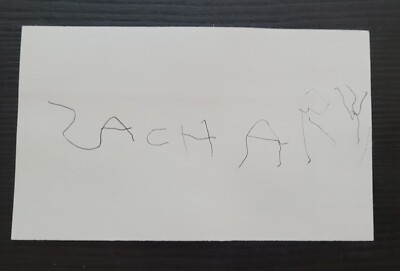 OUR GANG AUTOGRAPH ZACHARY MABRY LITTLE RASCALS INDEX CARD SIGNED VERY ...