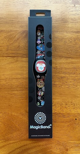 Disney Parks Holidays Christmas Magic Band Plus 2023 Stitch Tink Simba ...