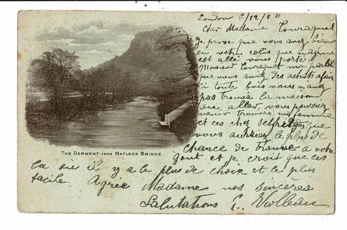 CPA-Carte Postale-Royaume Uni-IThe Derwent from Matlock Bridge--1910 ...