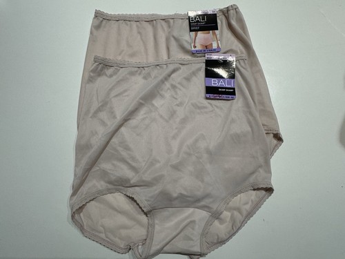 NWT Bali Skimp Skamp Brief Panties 2633 Size 6 Rosewood Beige 2 PAIRS ...