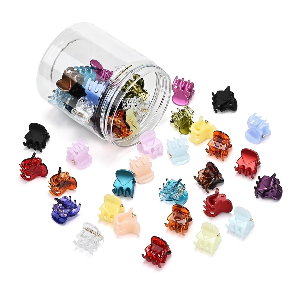48pcs Mini Hair Claw Clips for Women Girls, Small Tiny Hair Clips Claws ...