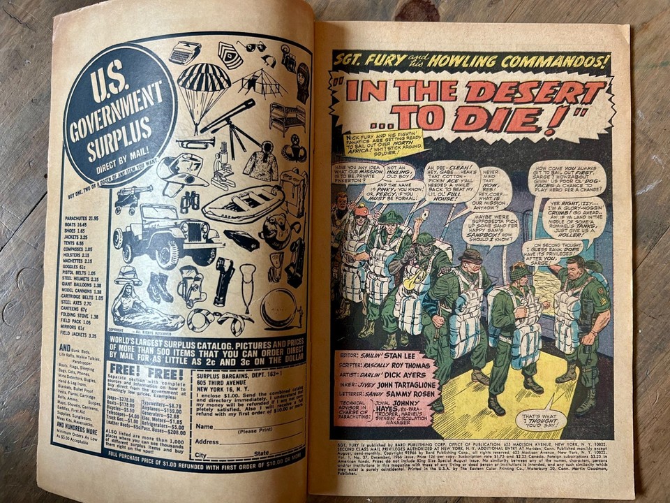 Sgt. Fury and his Howling Commandos #37 (Marvel Comics December 1966 ...